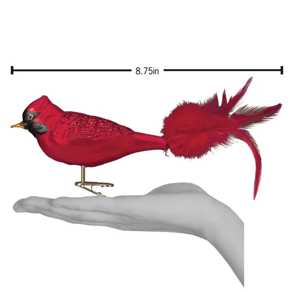 Large Red Cardinal Clip-on Ornament – Cattail Cottage