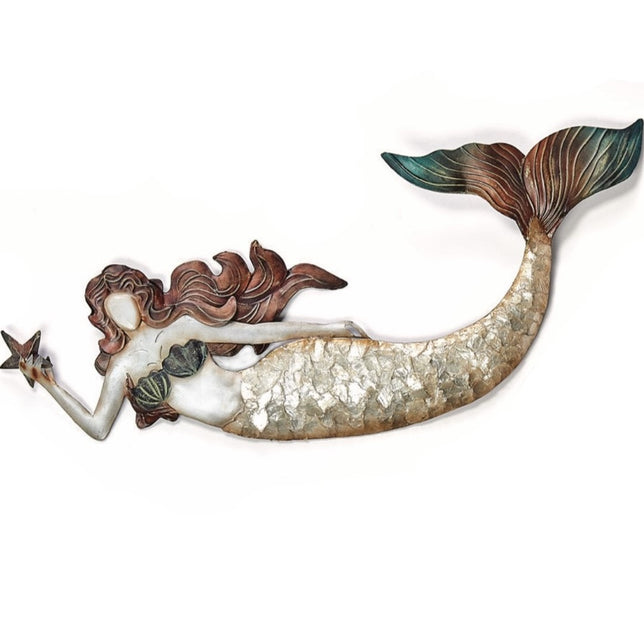 Mermaid & Starfish Wall Art – Cattail Cottage