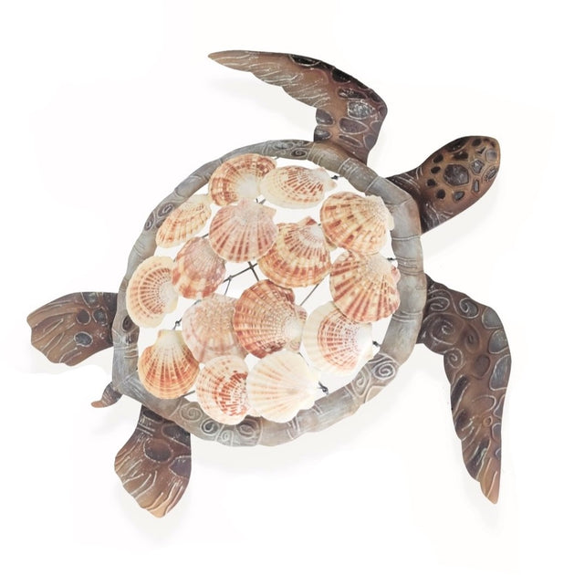 Sea Turtle & Shells Wall Art – Cattail Cottage