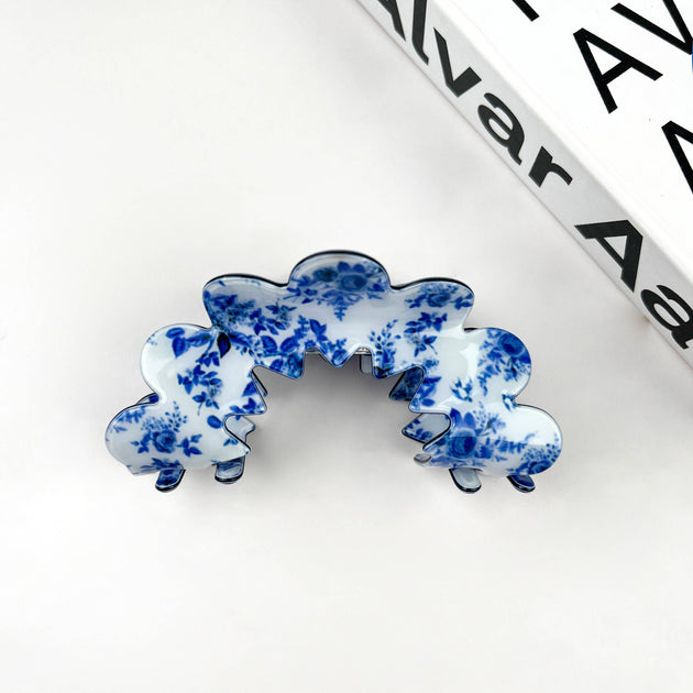 Elegant Blue Wave Hair Clip – Cattail Cottage