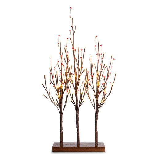 30" Three Tree Berry Lighted Grove – Cattail Cottage