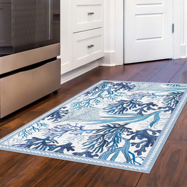 Blue Floor Flair – Cattail Cottage