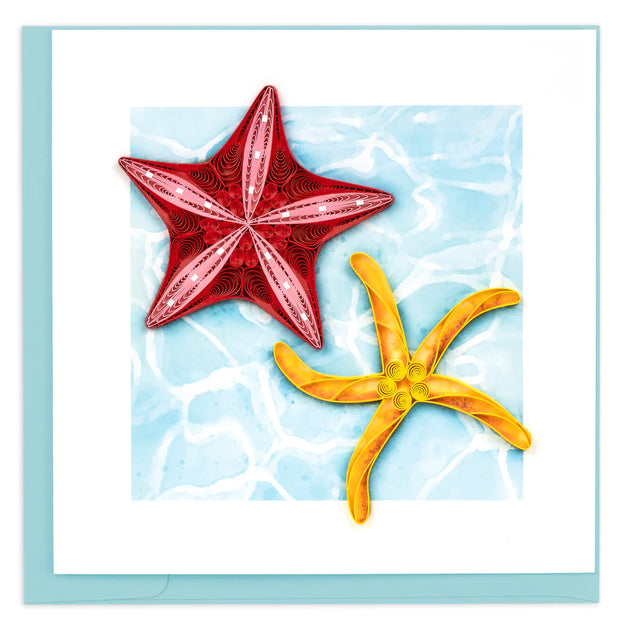 Two Starfish Quilling Card – Cattail Cottage